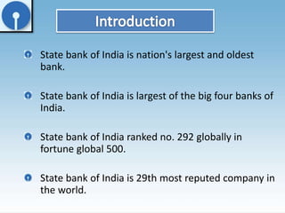 Project on SBI | PPTX