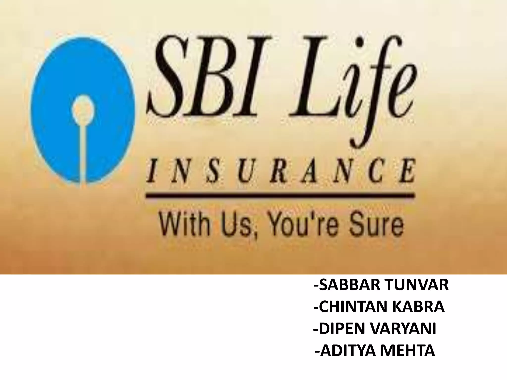 Sbi life insurance project | PPTX