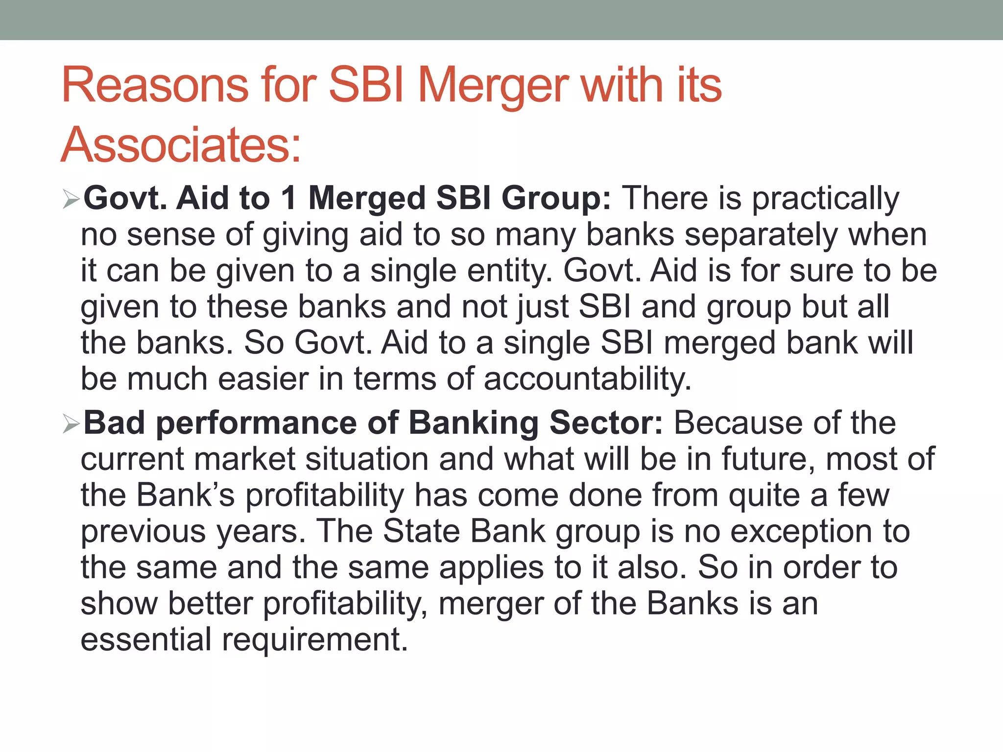 Sbi merger with its associates by PRANJALI SRIVASTAVA | PPTX