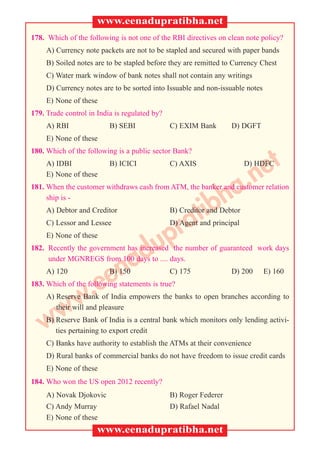Sbi modal paper | PDF