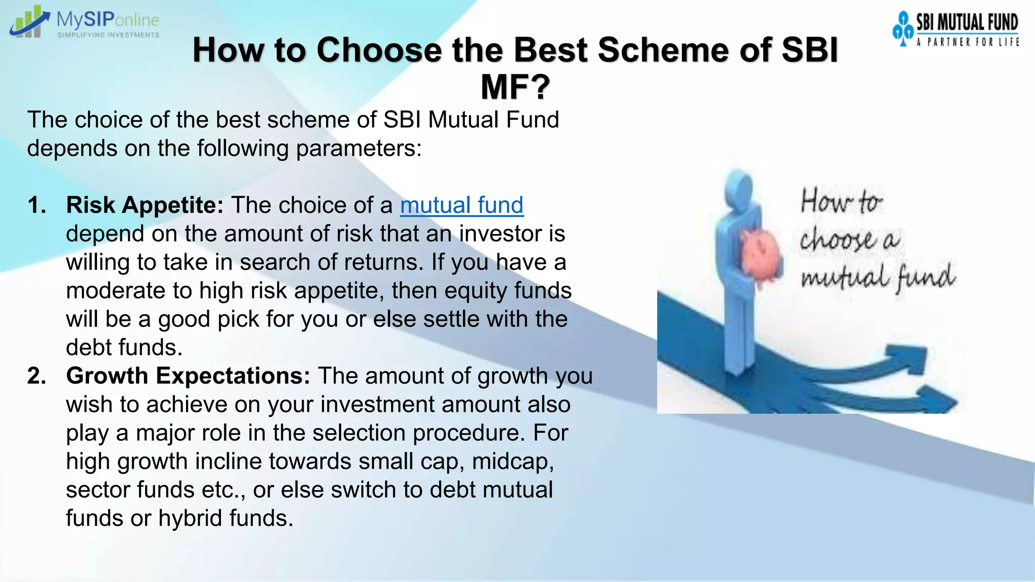 5 Best SBI Mutual Fund Schemes To Invest | PPTX