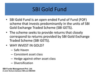 Sbi mutual fund products | PPTX