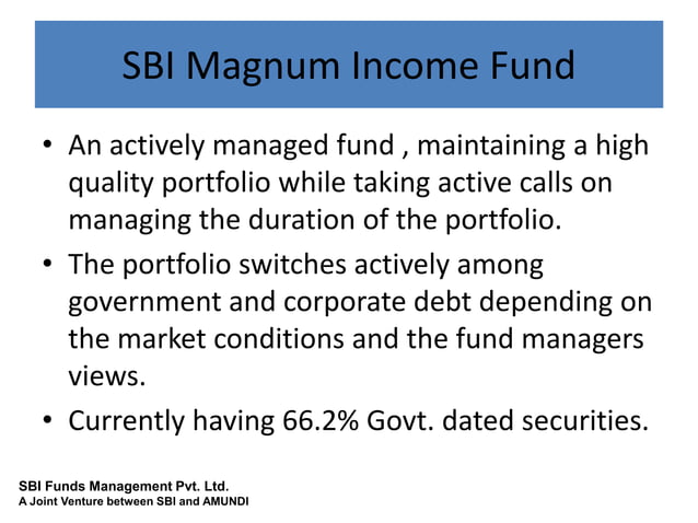 Sbi mutual fund products | PPTX | Mutual Funds | Personal Investing