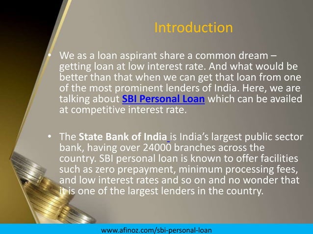 Sbi personal loan | PPTX | Business Loans | Business Banking & Finance