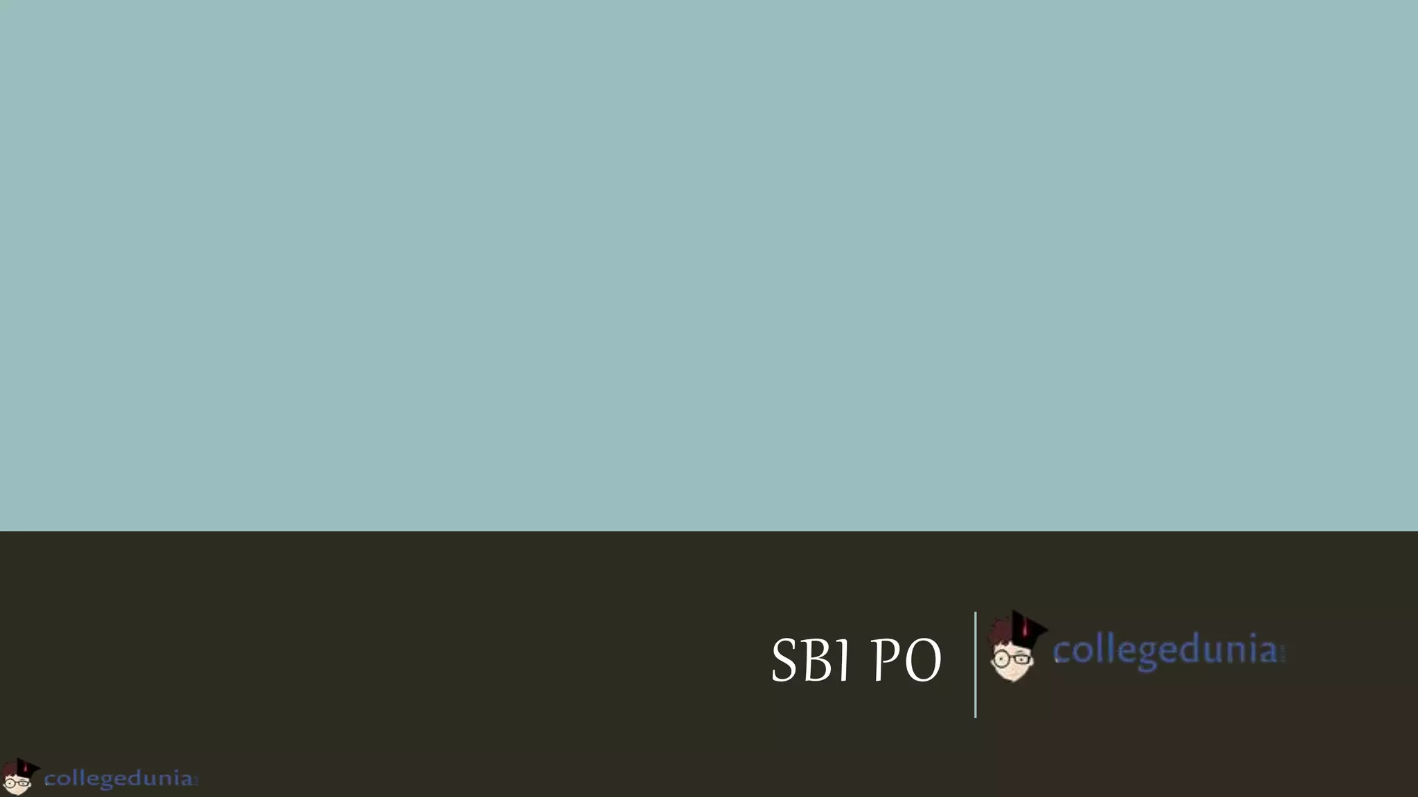 SBI PO | PPTX