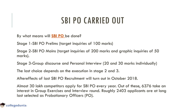 SBI PO | PPT