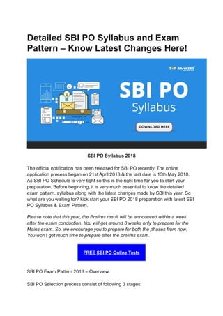 SBI PO Syllabus PDF | PDF