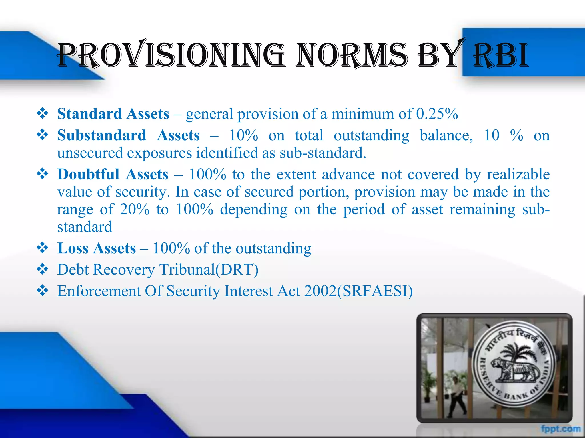 Non performing assets in Banks | PPTX