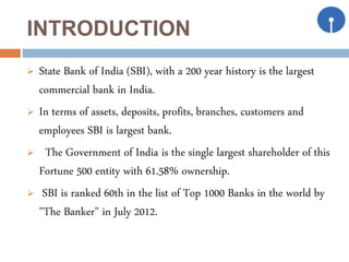 SBI Introduction | PPTX