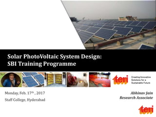 Solar PV System Designing 2017 | PPT