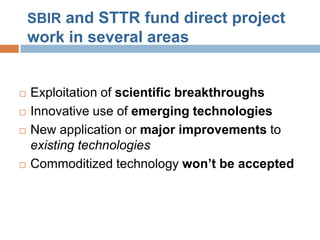 SBIR: Get Started, Get Funded | PPTX