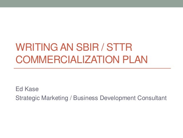 Sbir commercialization 20170612