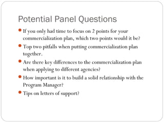Sbir commercialization slides | PPT