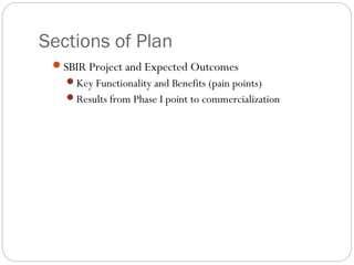Sbir commercialization slides | PPT
