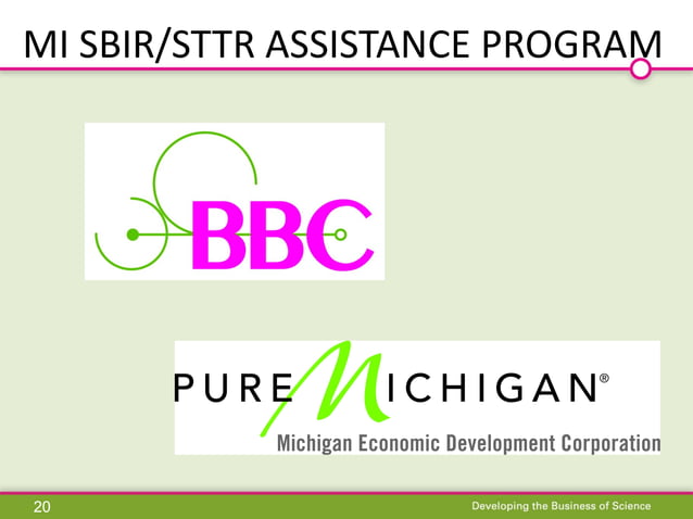 BBC's SBIR Introduction and MSF Program Overview | PPT