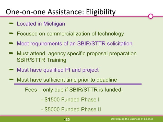 BBC's SBIR Introduction and MSF Program Overview | PPT
