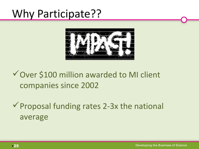 BBC's SBIR Introduction and MSF Program Overview | PPT