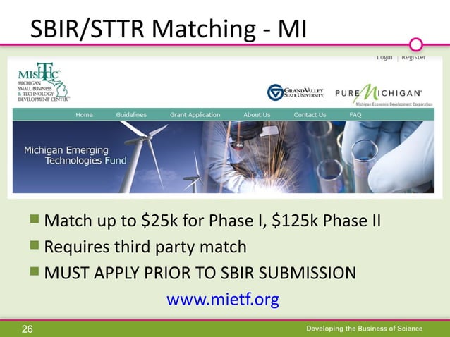 BBC's SBIR Introduction and MSF Program Overview | PPT