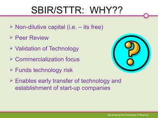 BBC's SBIR Introduction and MSF Program Overview | PPT