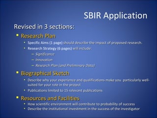 Sbir Presentation July 2012 | PPT