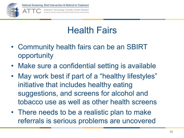 SBIRT and SAMHSA's 8 Strategic Initiatives | PPT