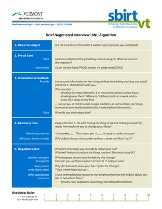 SBIRT HANDOUTS | PDF