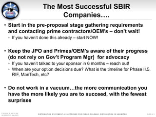 SBIR The F-35 Program Office Perspective | PPT | Technology & Computing