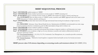 SBIRT As A Harm Reduction Public Health Approach for At-Risk College ...