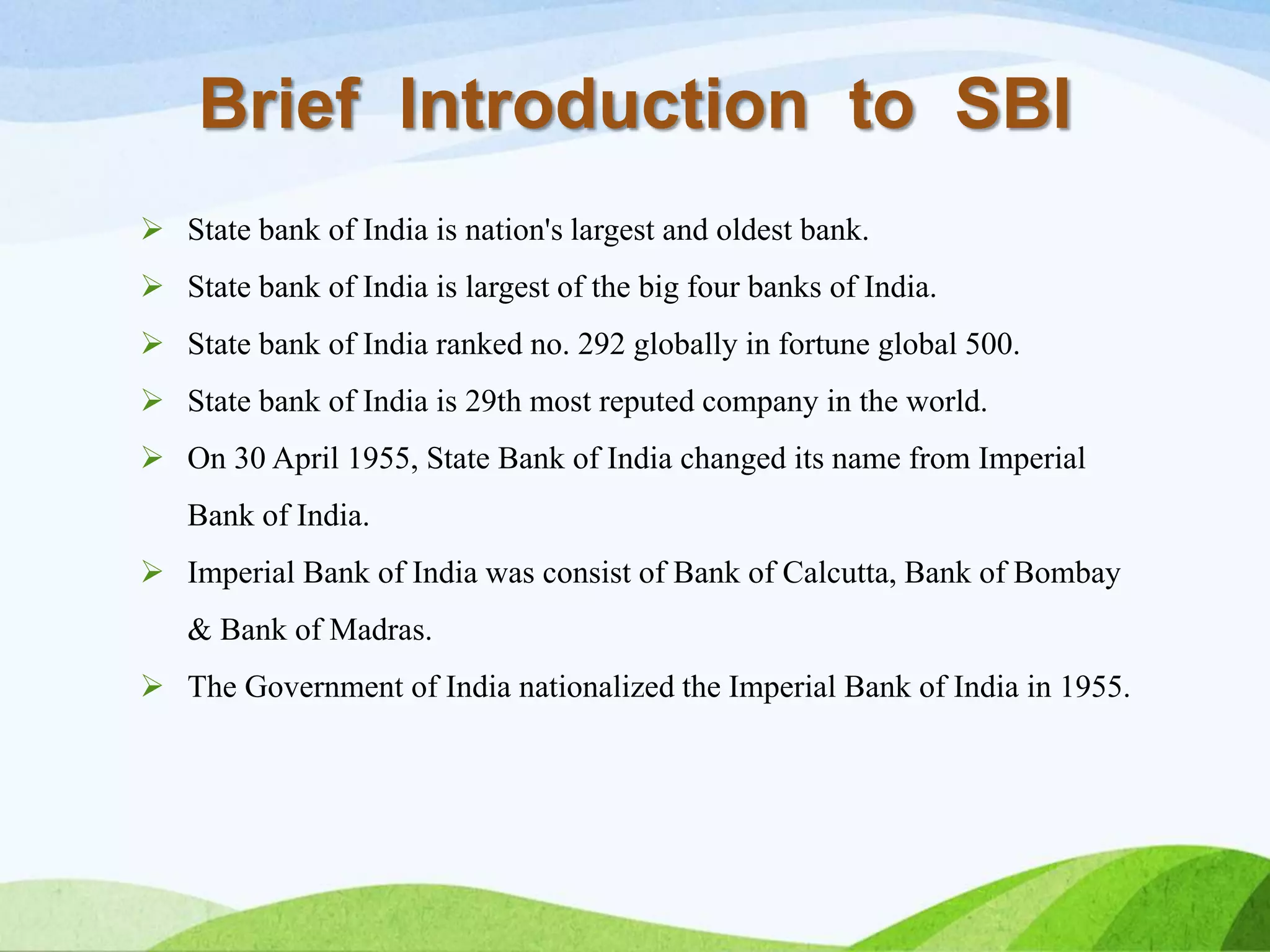 SBI Saving Account (Types & It's Features) | PPTX