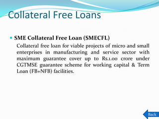 SBI SME Loan Scheme | PPTX