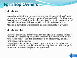 SBI SME Loan Scheme | PPTX