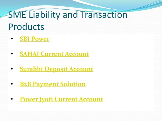 SBI SME Loan Scheme | PPTX