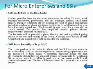 SBI SME Loan Scheme | PPTX