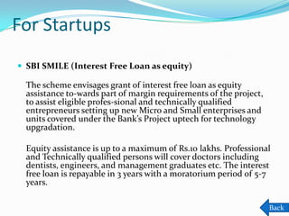 SBI SME Loan Scheme | PPTX