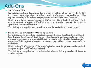 SBI SME Loan Scheme | PPTX