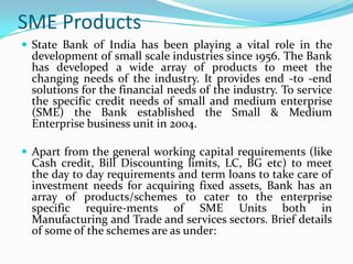 SBI SME Loan Scheme | PPTX