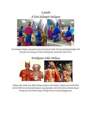 Kliping Seni Tari & Baju Adat | DOCX