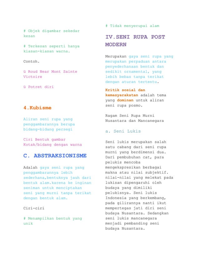 Seni Budaya dan Keterampilan SMP IX Seni Rupa | PDF