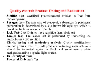 PARENTERAL DRUG DELIVERY SYSTEM | PPTX