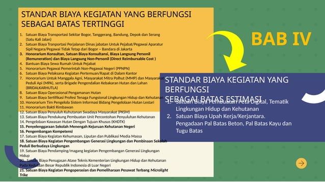 SBK 24 BAB IV.pptxstandar biaya masukan lingkup klhk tahun 2024 | PPTX
