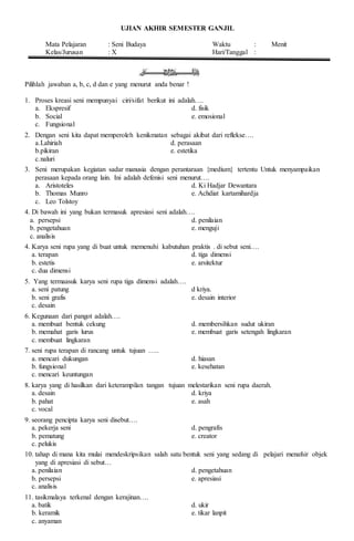 Sbk uas kls x | DOCX