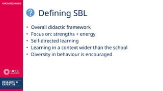 Defining and illustrating SBL, key concepts of an SBL | PPTX
