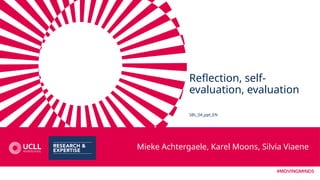 Reflection, self-evaluation, evaluation. | PPTX