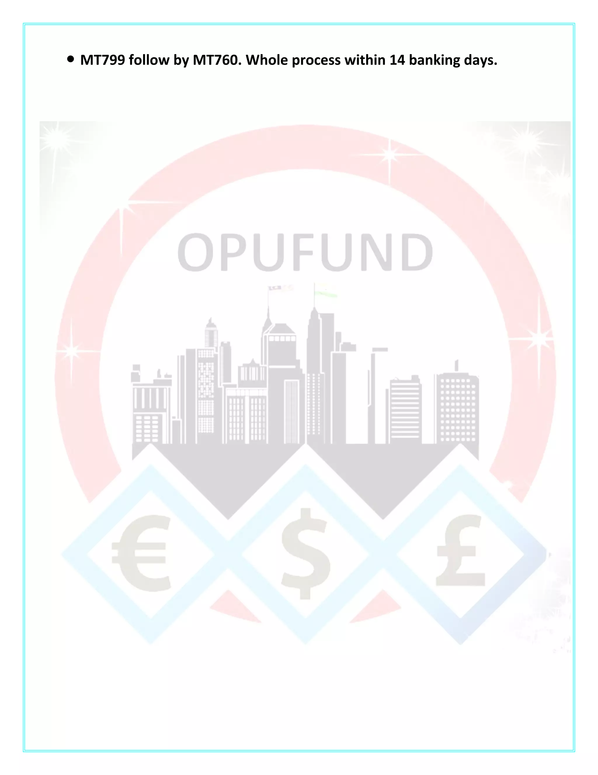 SBLC Monetization OpuFund-Malaysia | PDF