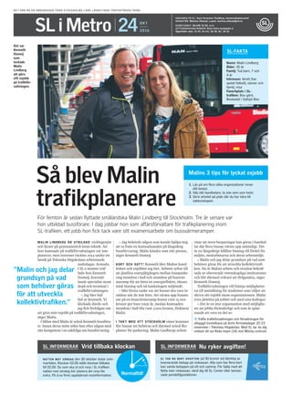 Så blev Malin trafikplanerare | PDF
