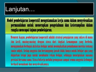 STRATEGI PEMBELAJARAN KOOPERATIF | PPTX