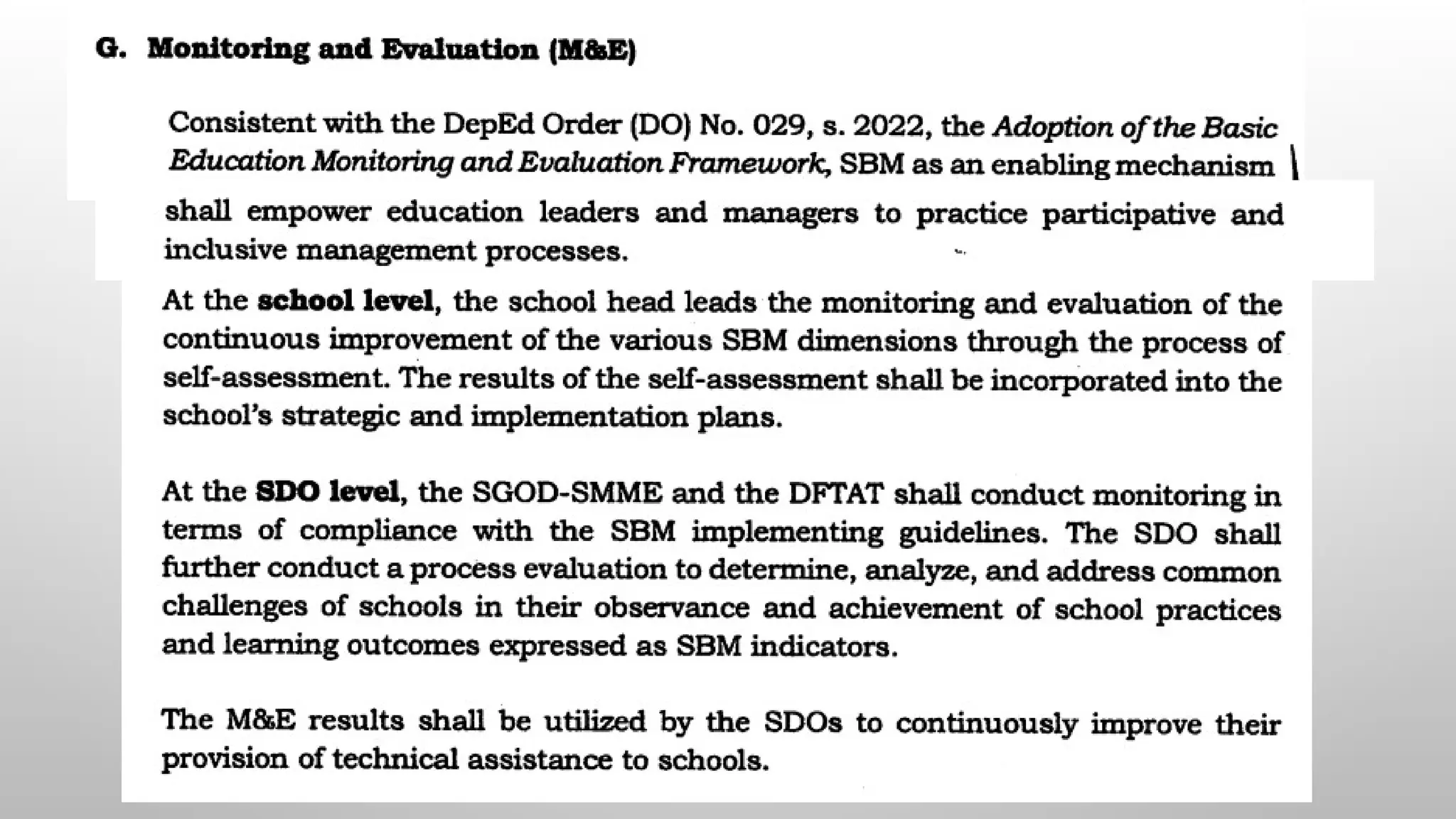DEPED school-based management updates 2024 | PPTX