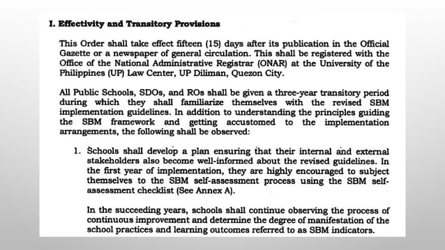 DEPED school-based management updates 2024 | PPTX | Education industry ...