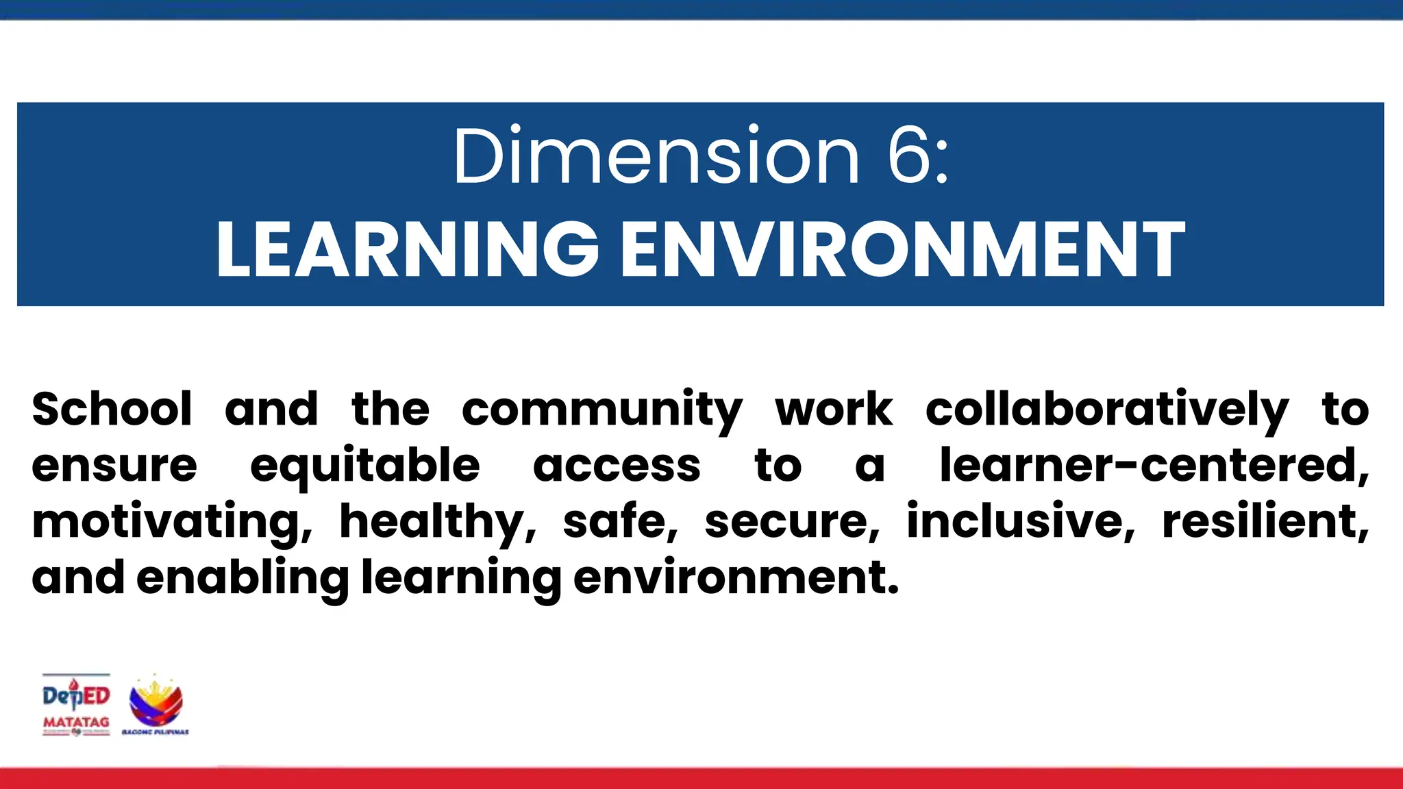 SBM-Presentation-Template-Dimension 6- LEARNING ENVIRONMENT.pptx