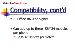 Avaya SBM24 Button Module | PPT
